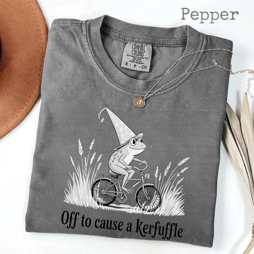 Comfort Colors® off to Cause a Kerfuffle Shirt, Funny Frog Meme Shirt ...