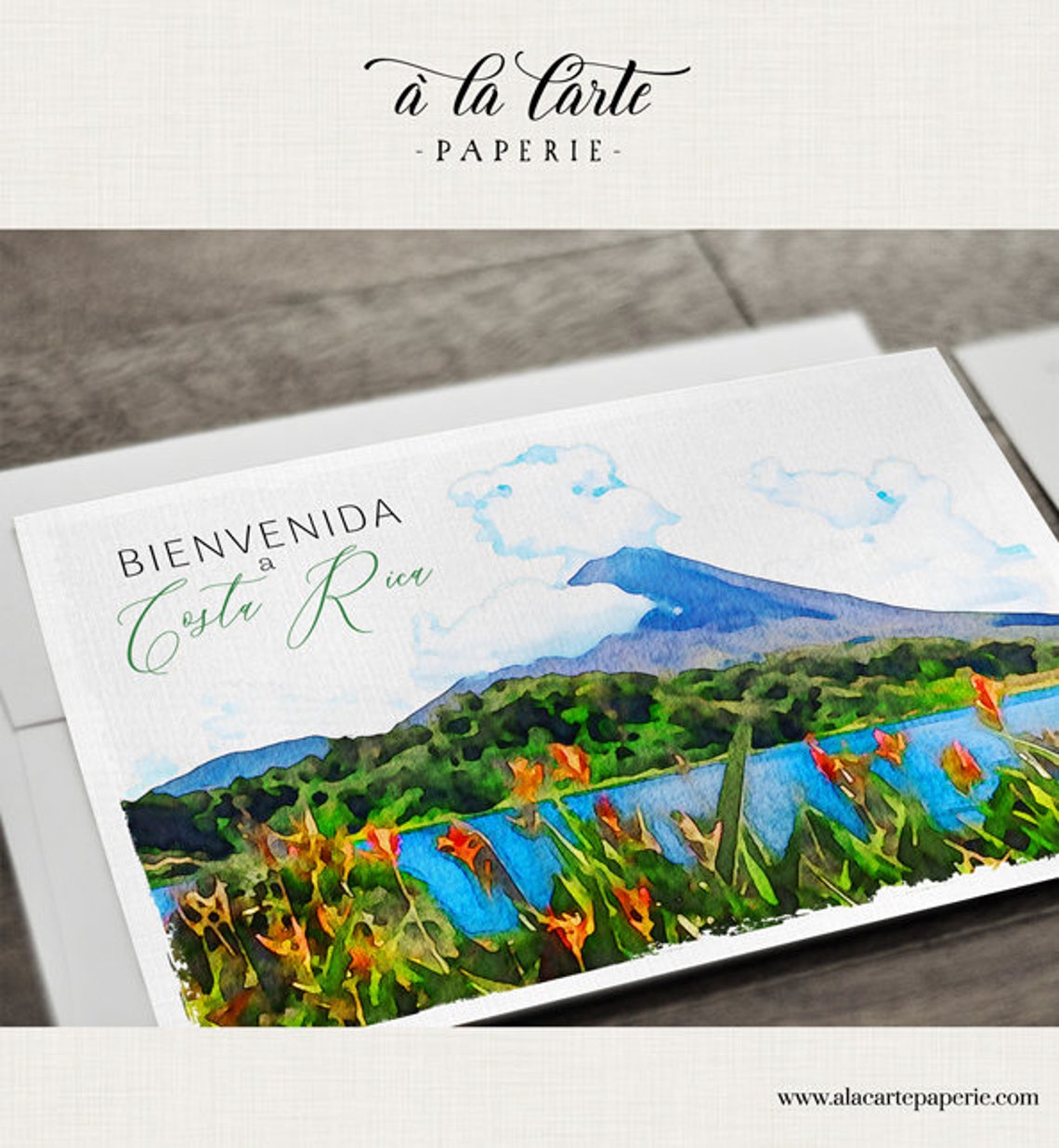 Costa Rica Illustrated Destination Wedding Invitation Tropical - Etsy