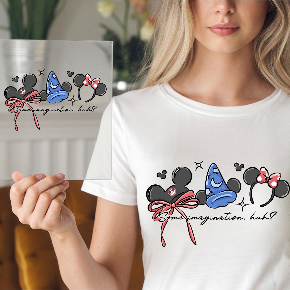 Disney Coquette Bow Mickey Sorcerer Some Imagination Huh Dtf, Walt ...