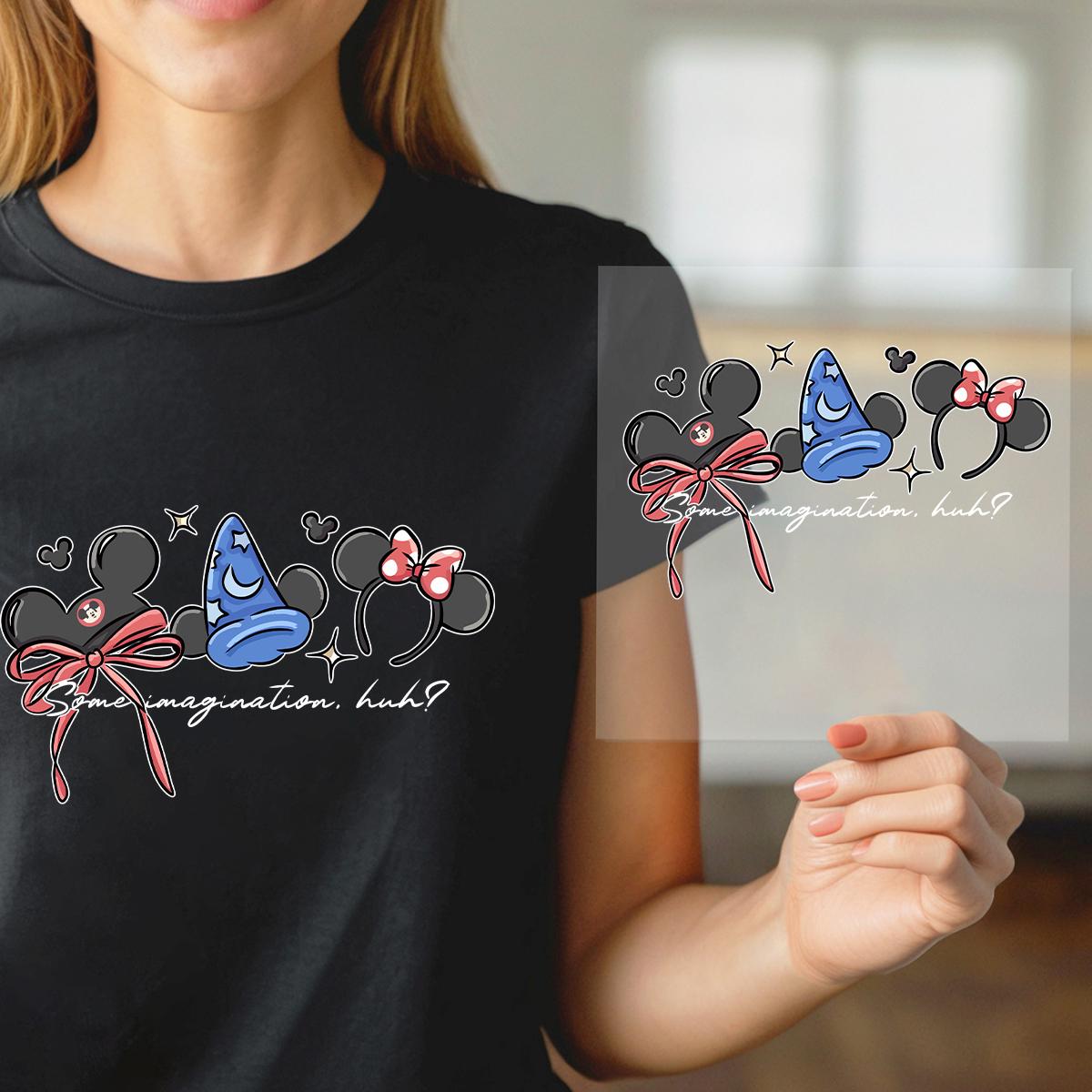 Disney Coquette Bow Mickey Sorcerer Some Imagination Huh Dtf, Walt ...