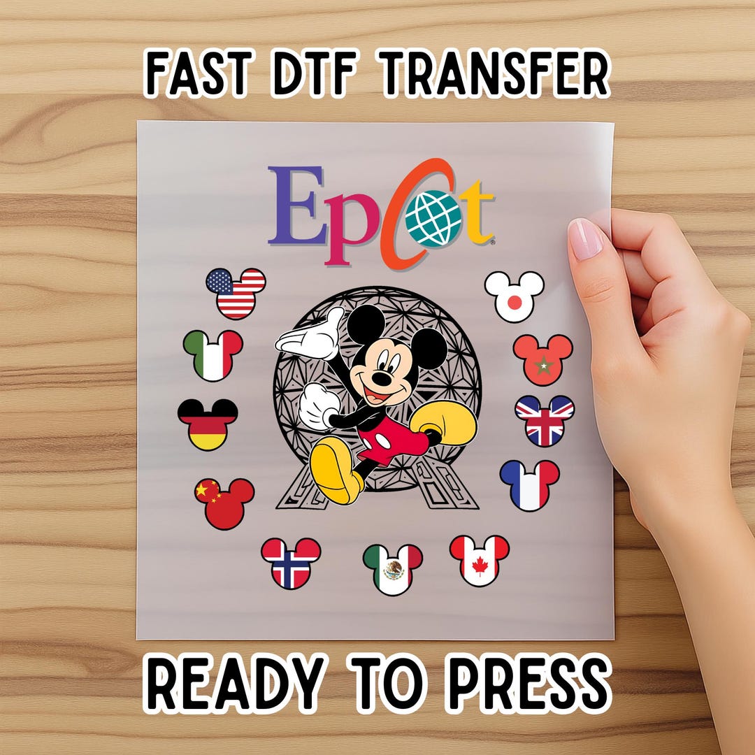 Disney Epcot World Traveler Dtf, Disney Epcot World Traveler, Disney ...
