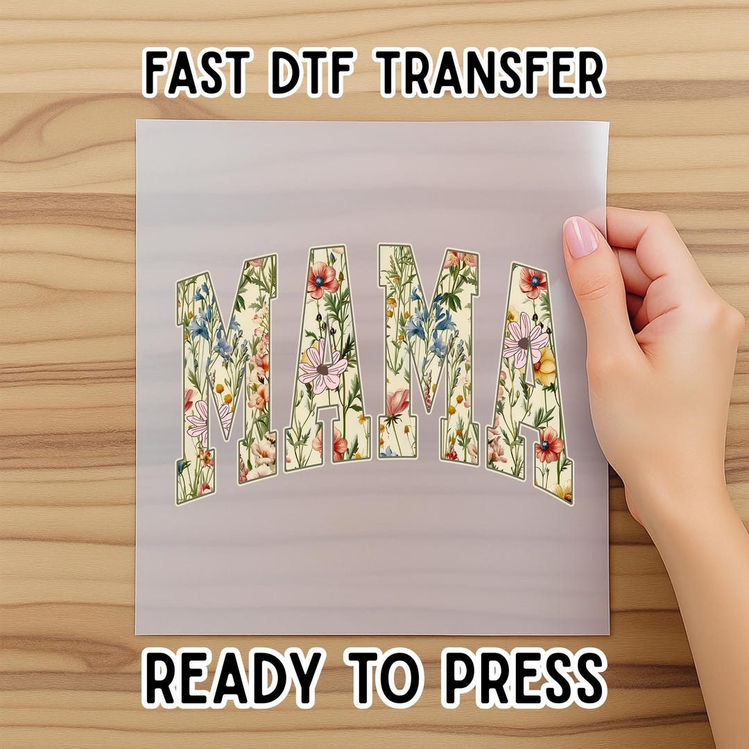 Mama Dtf, Floral Mama Dtf, Mothers Day Gift, Girly Aesthetic Gift for ...