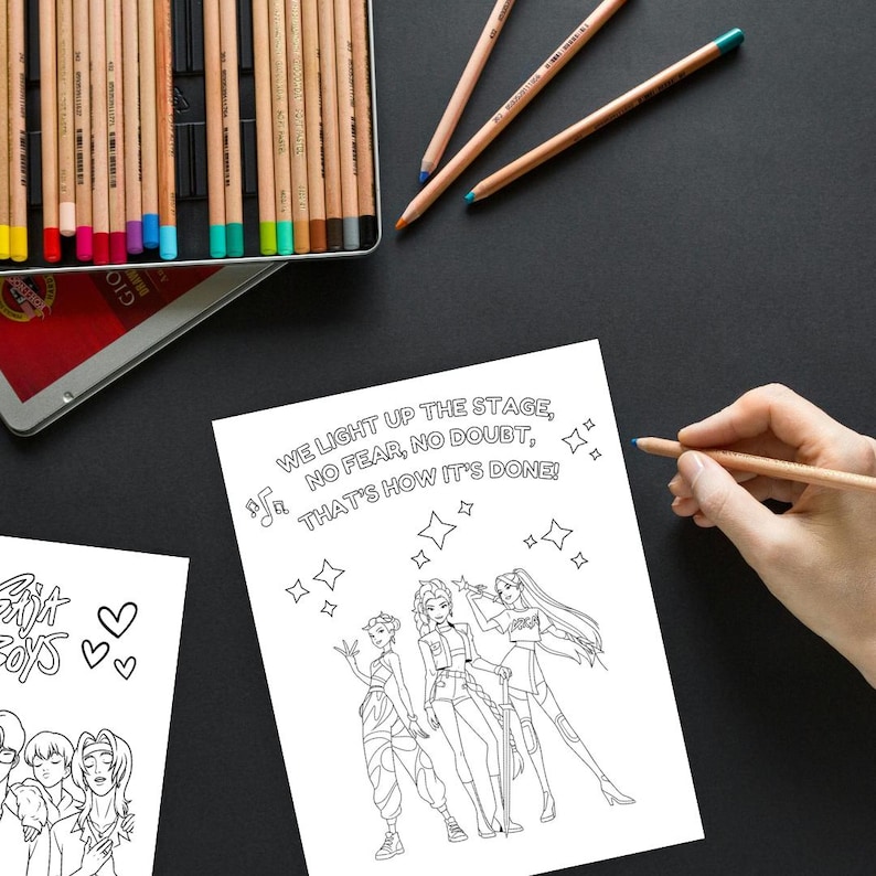 Kpop Demon Hunters Activity and Games Party Pack Printable Demon ...