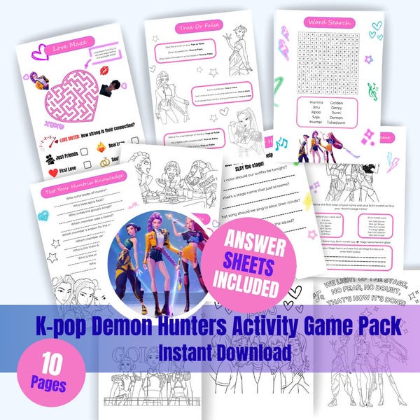 Kpop Demon Hunters Puzzle - Etsy