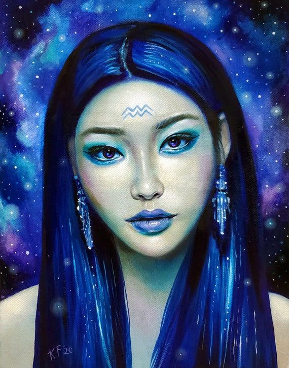 Aquarius Zodiac Art