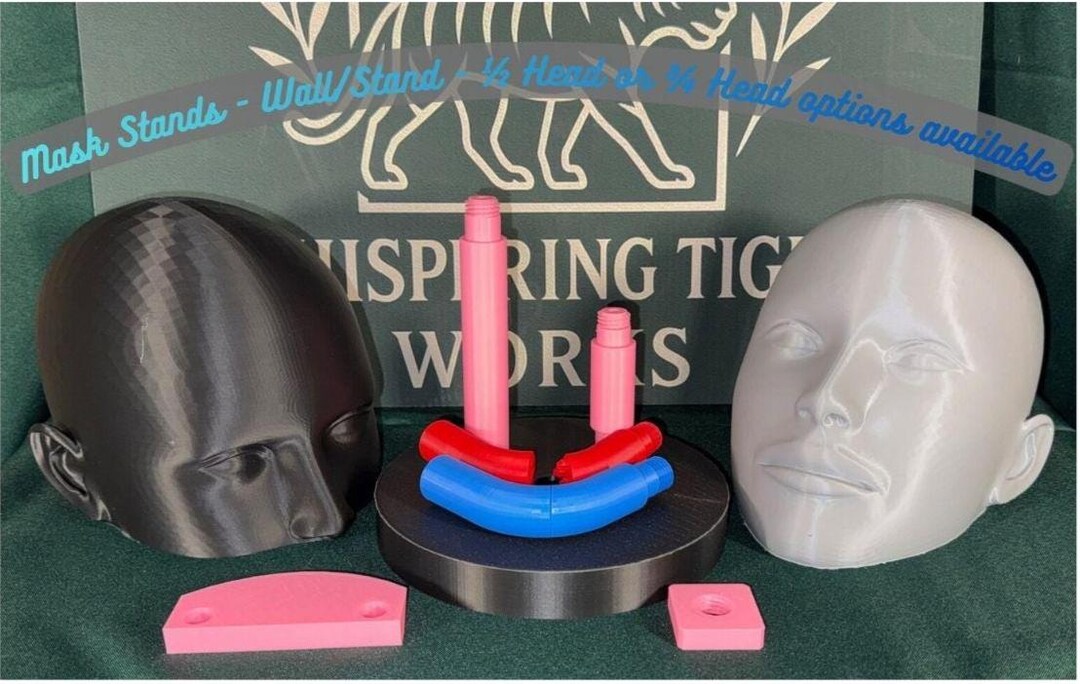 3D Printed Cosplay Mask & Helmet Display Stand – Modular Desk or Wall ...
