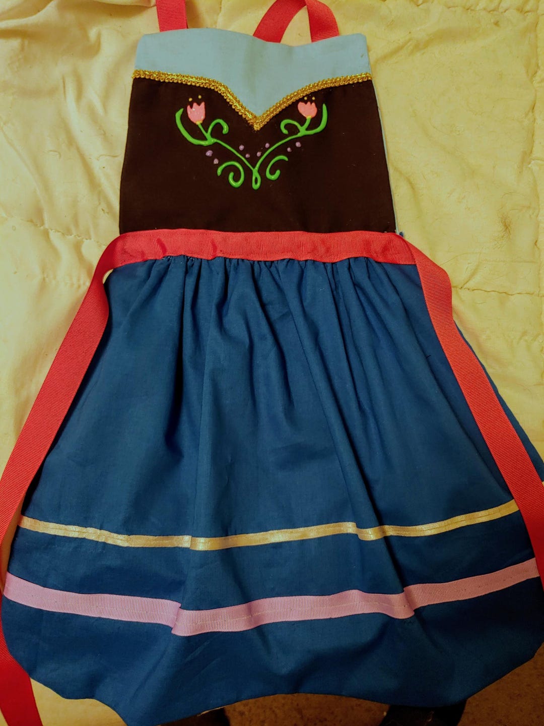 Anna Dress-up Apron, Frozen Inspired Costume - Etsy UK