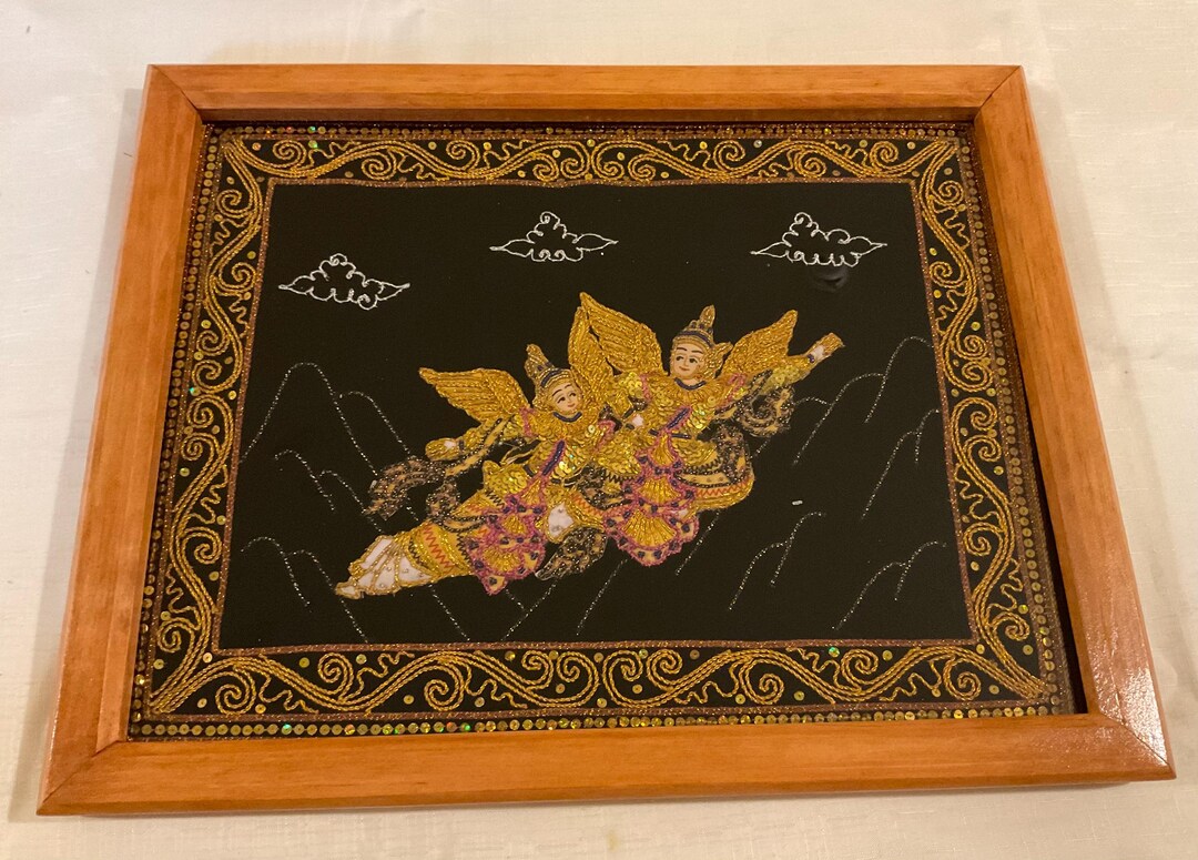 Handcrafted Burmese Puppet Tapestry Traditional Art - Etsy