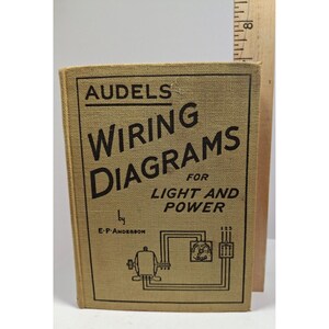 Vintage AUDELS Wiring Diagrams for Light and Power Book 1944 - Etsy