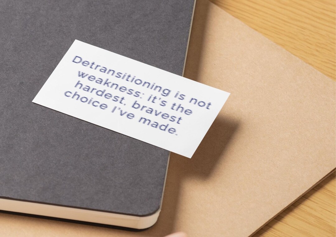 Printable Affirmation Cards for Detransitioned People, Positive Self ...
