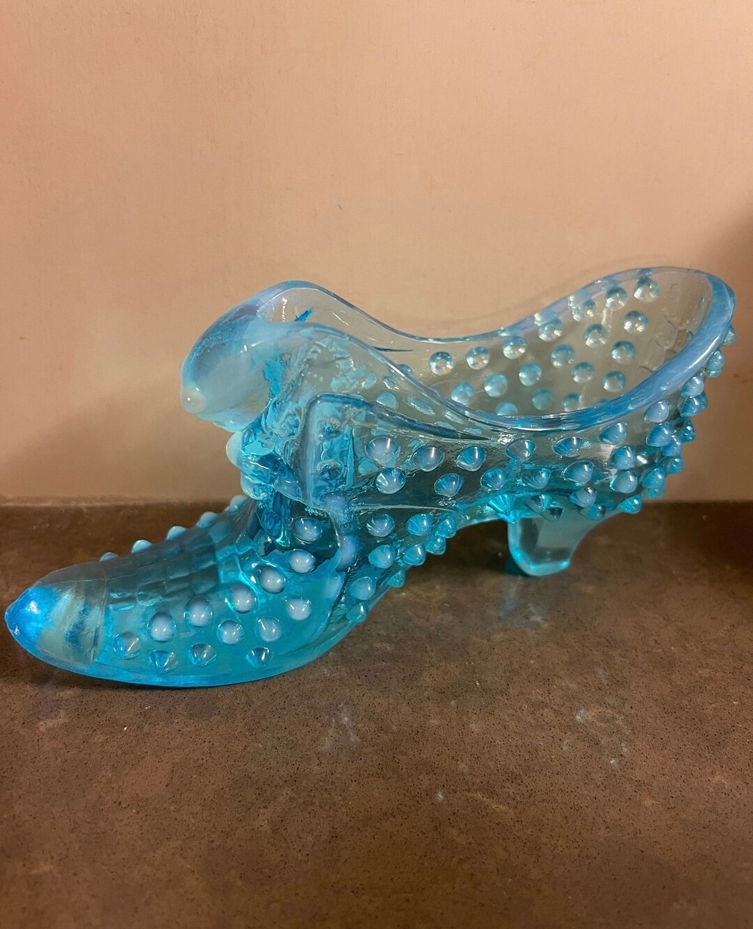 Fenton Vintage Blue Shoe - Etsy