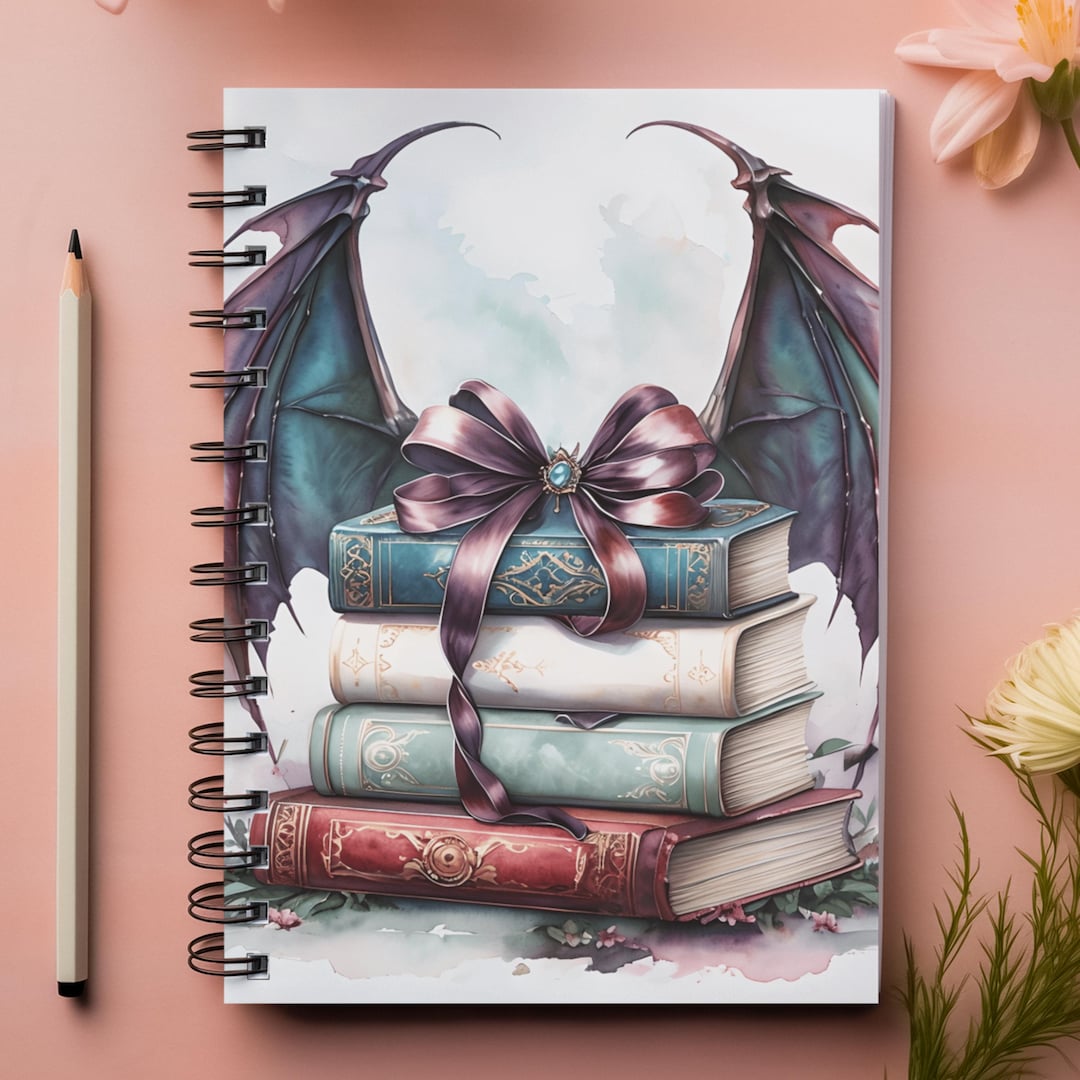 Fantasy Book Lover Spiral Notebook Journal, 6 X 8 Journal With 118 ...