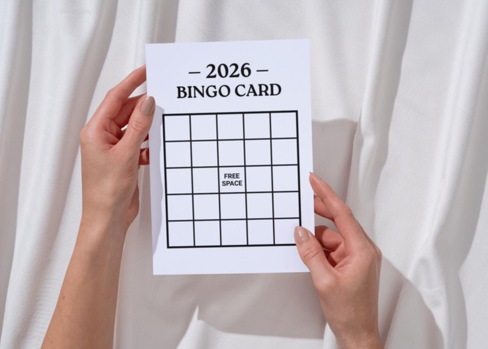 2026 Bingo Card Template | Goal Tracker for New Years Resolutions ...
