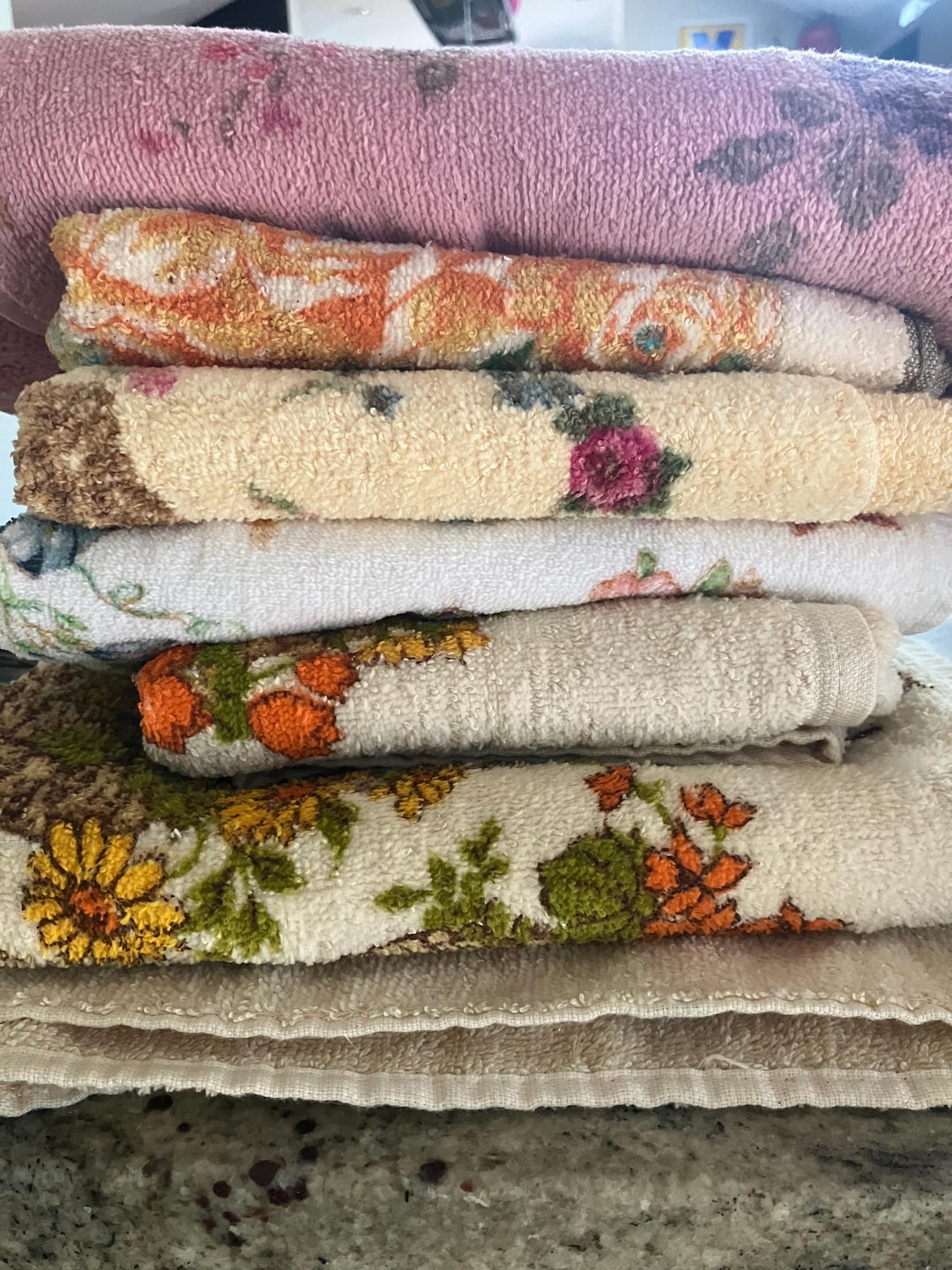 Vintage Towels You Pick Cannon and Lenox Brands VTG Floral Bath Towels ...