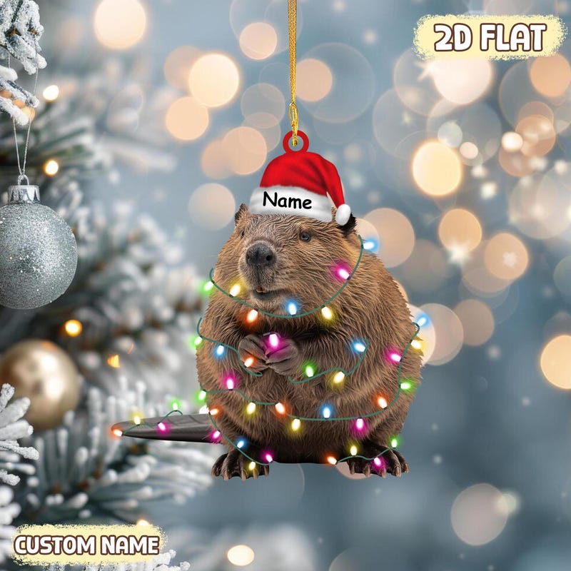 Beaver Ornament - Etsy