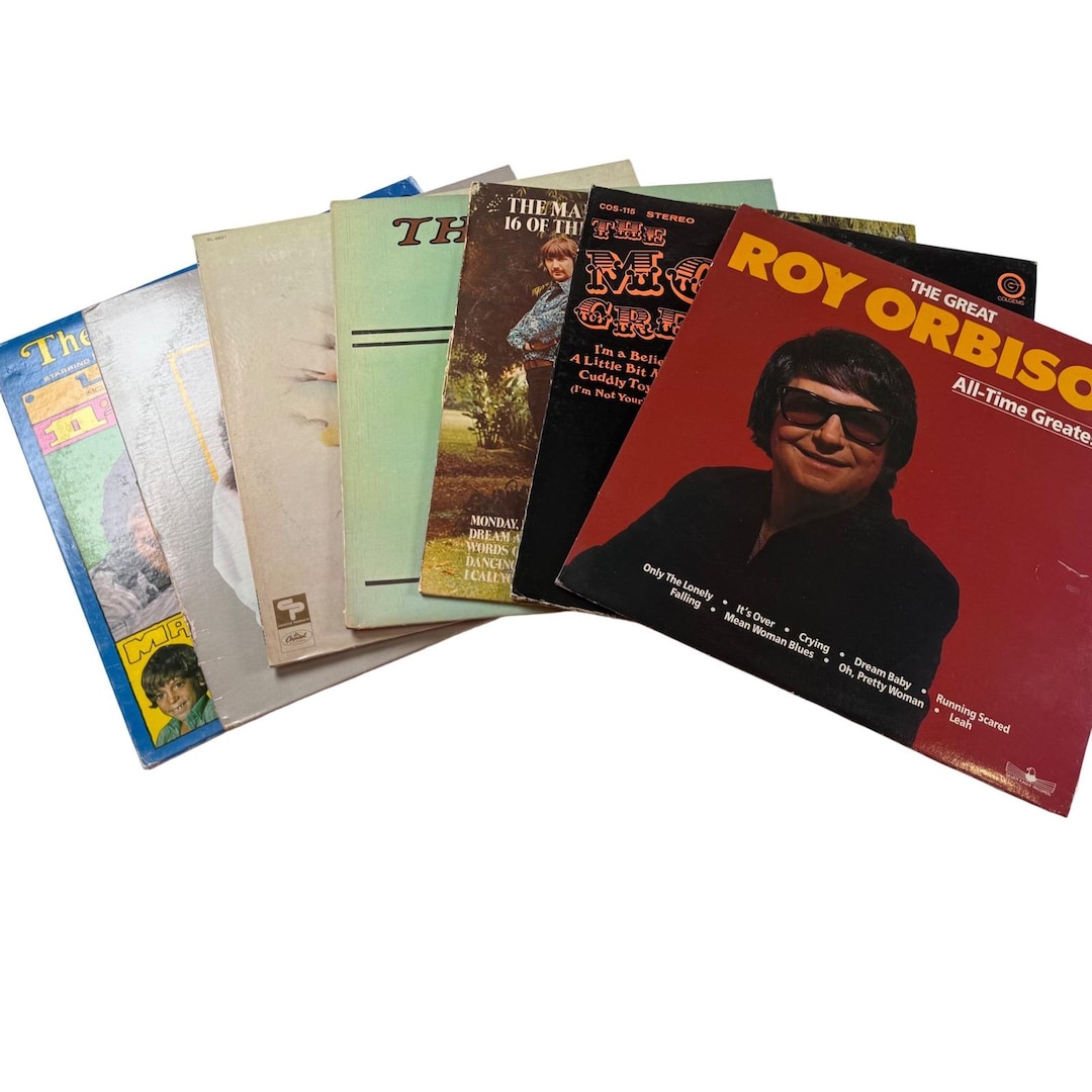 Vintage Vinyl Record Lot Classic Rock Pop Soundtracks 7 Albums Roy ...