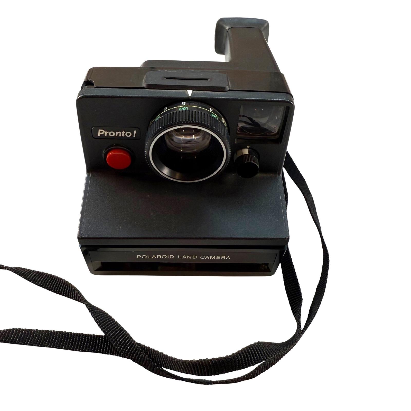 Vintage Polaroid Land Camera Pronto Instant Film Camera Black Strap ...