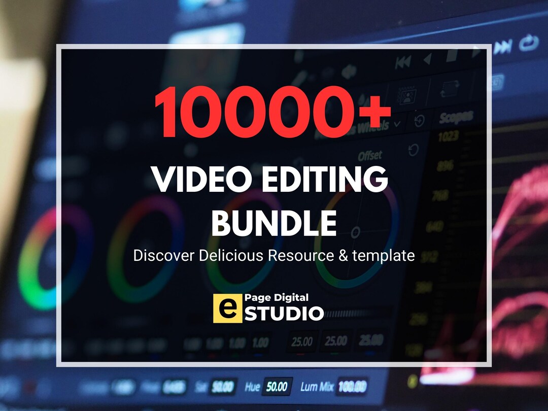 Video Editing Assets Bundle 10000+ - Etsy Australia