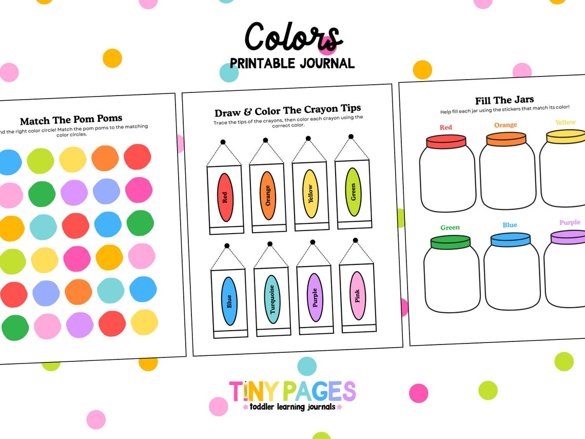 Toddler Learning Journal – 40 Activity Pages + 19 Alternatives ...