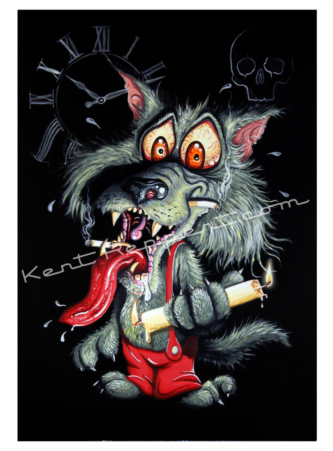 Stressed Wolfy 8.5 X 11 Print by Kent Reppert II - Etsy