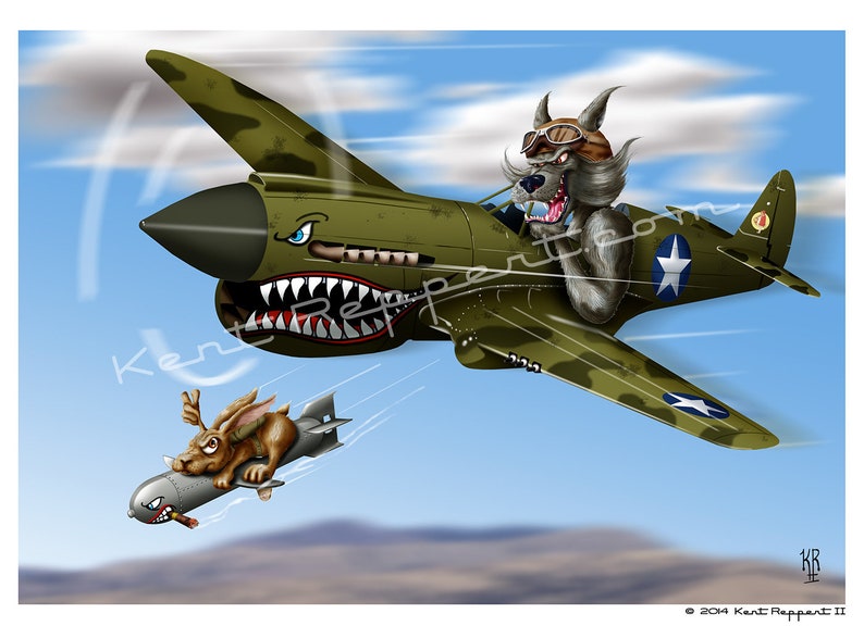 Wolf Bomber - 8.5 X 11 Print by Kent Reppert II - Etsy