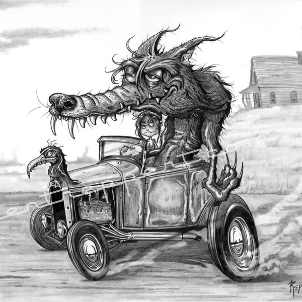 Howler 13X19 Signed and Numbered Print by Kent Reppert - Etsy