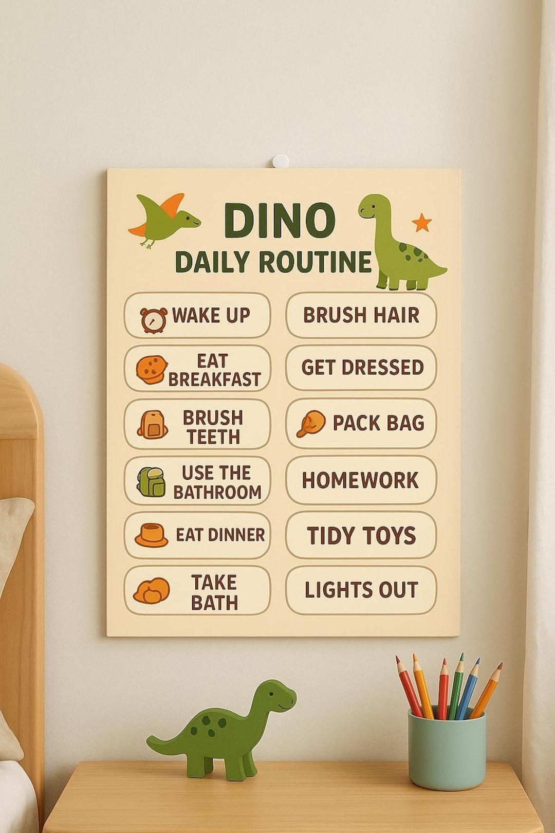 Kids Daily Routine Chart Bundle | Printable Morning & Bedtime Routine ...