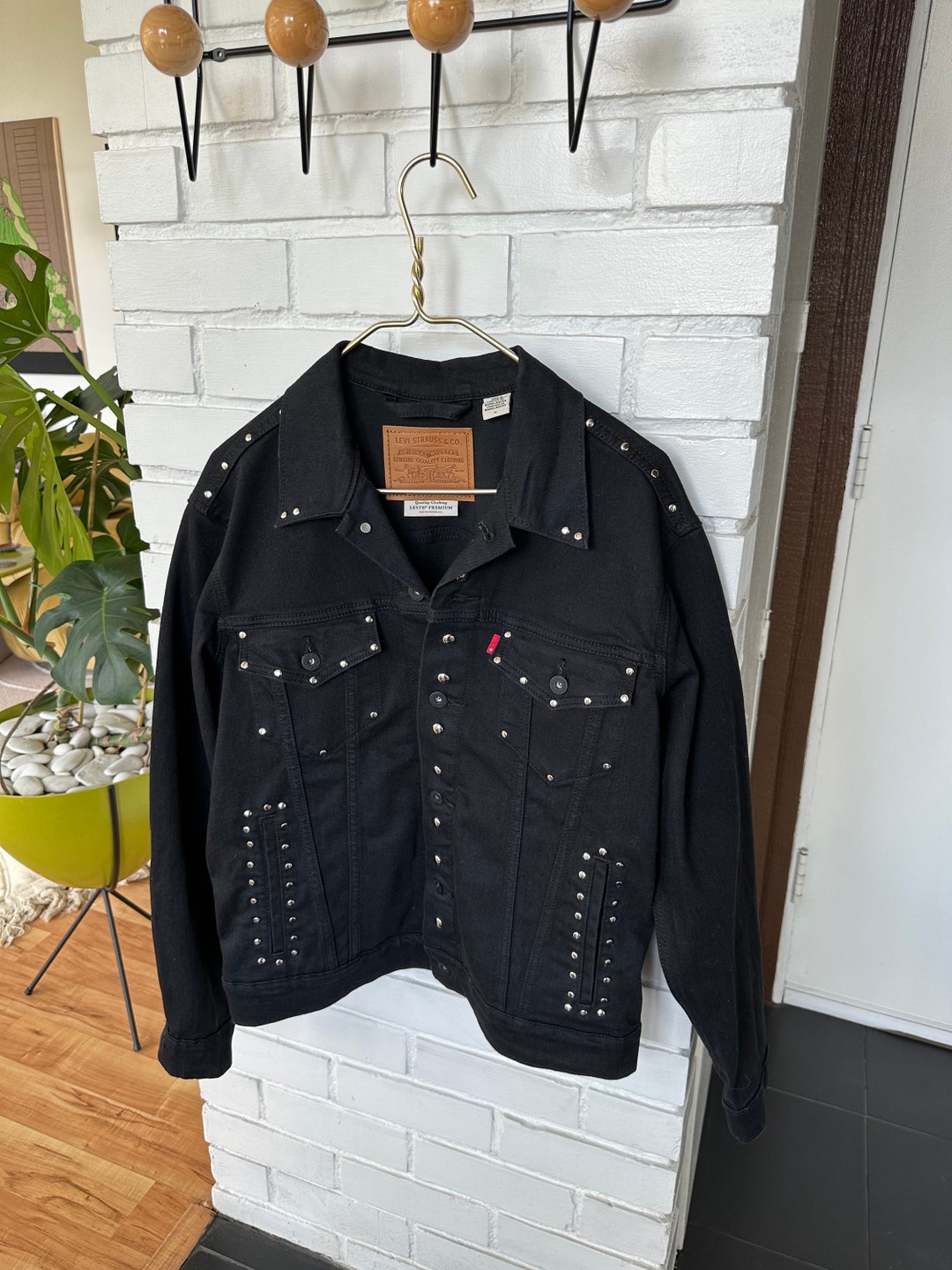Custom Studded Levis Jean Jacket, Unworn, Punk, Cowboy - Etsy