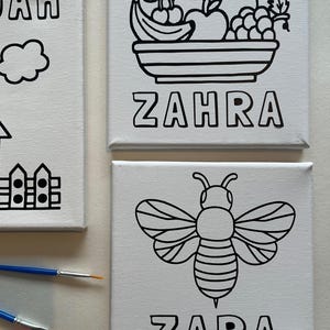 Personalised Paint-your-own Canvas - Etsy UK