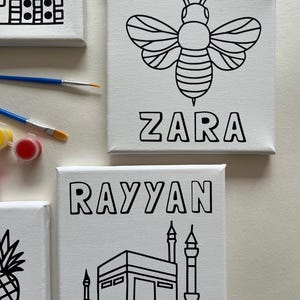 Personalised Paint-your-own Canvas - Etsy UK
