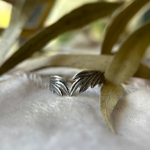 Willow Branch Ring Sterling Silver Hand Engraved Ring Bark Texture Wide ...