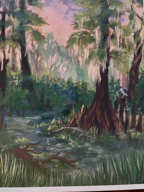 Alligator Swamp Art
