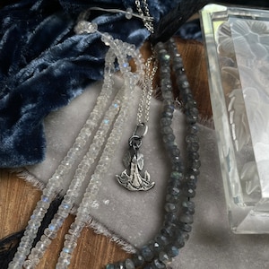 Datura Moonflower Necklace- Sterling Silver Handmade Metalsmith Jewelry ...