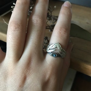 Willow Branch Ring Sterling Silver Hand Engraved Ring Bark - Etsy