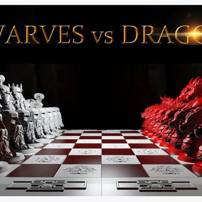 Dragon Chess Set - Etsy