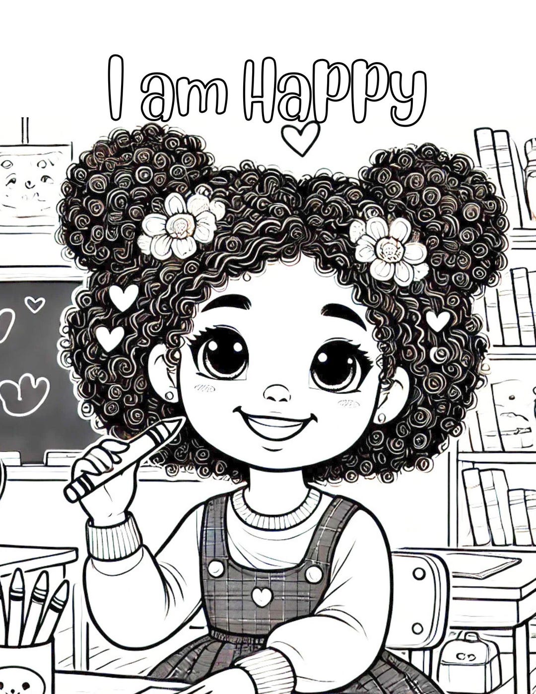 Affirmation Coloring Pages for Girls - Etsy