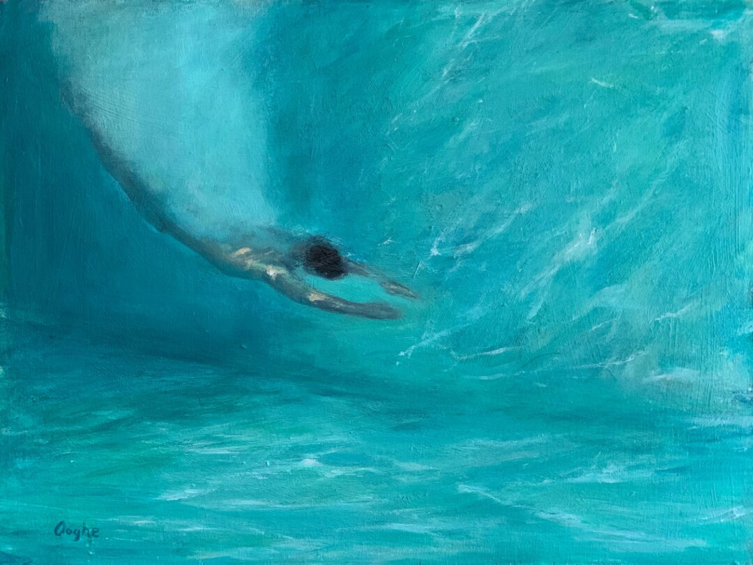 Pool Dive - Fine Art Print - Glicee-archival Print - Nude - Pool ...