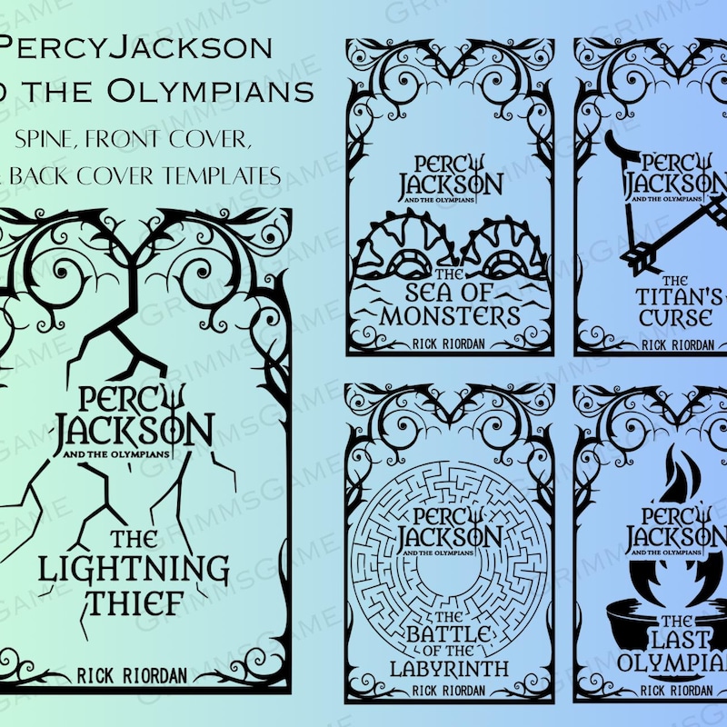 Percy Jackson Book Covers - Etsy