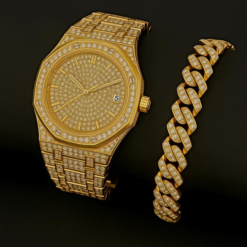 Womans Iced Out Watches - Etsy