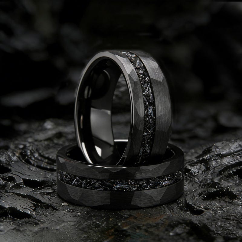 Obsidian Rings - Etsy