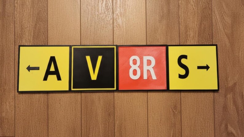 Aviators Taxiway Sign Airport Wall Decoration 3D - Etsy