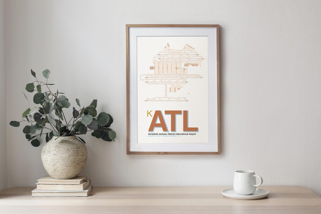 Atlanta Airport Map – Hartsfield-jackson KATL | Ultra-detailed Aviation ...