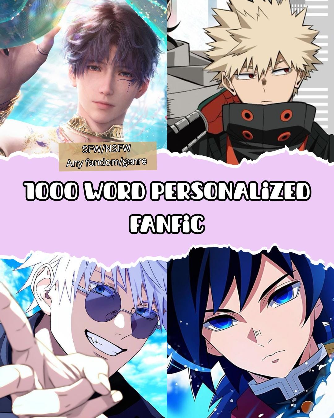 Custom Fanfic | 1000 Word Personalized Comfort Character Story | 24 ...
