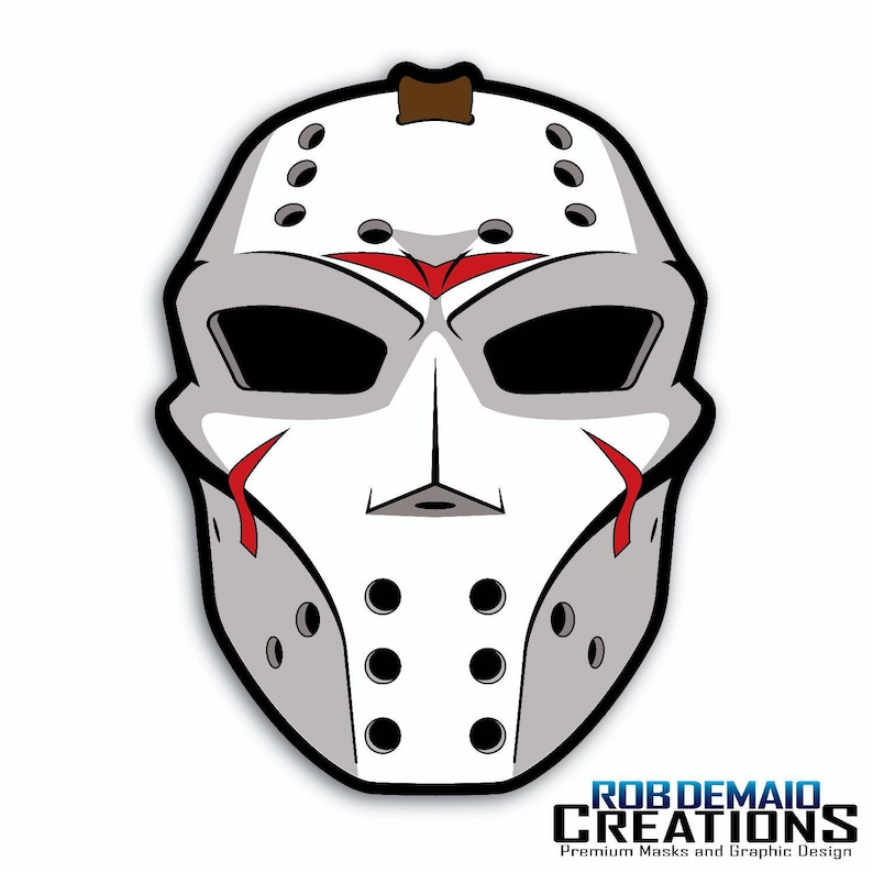 Goalie Mask Vinyl Sticker - Etsy