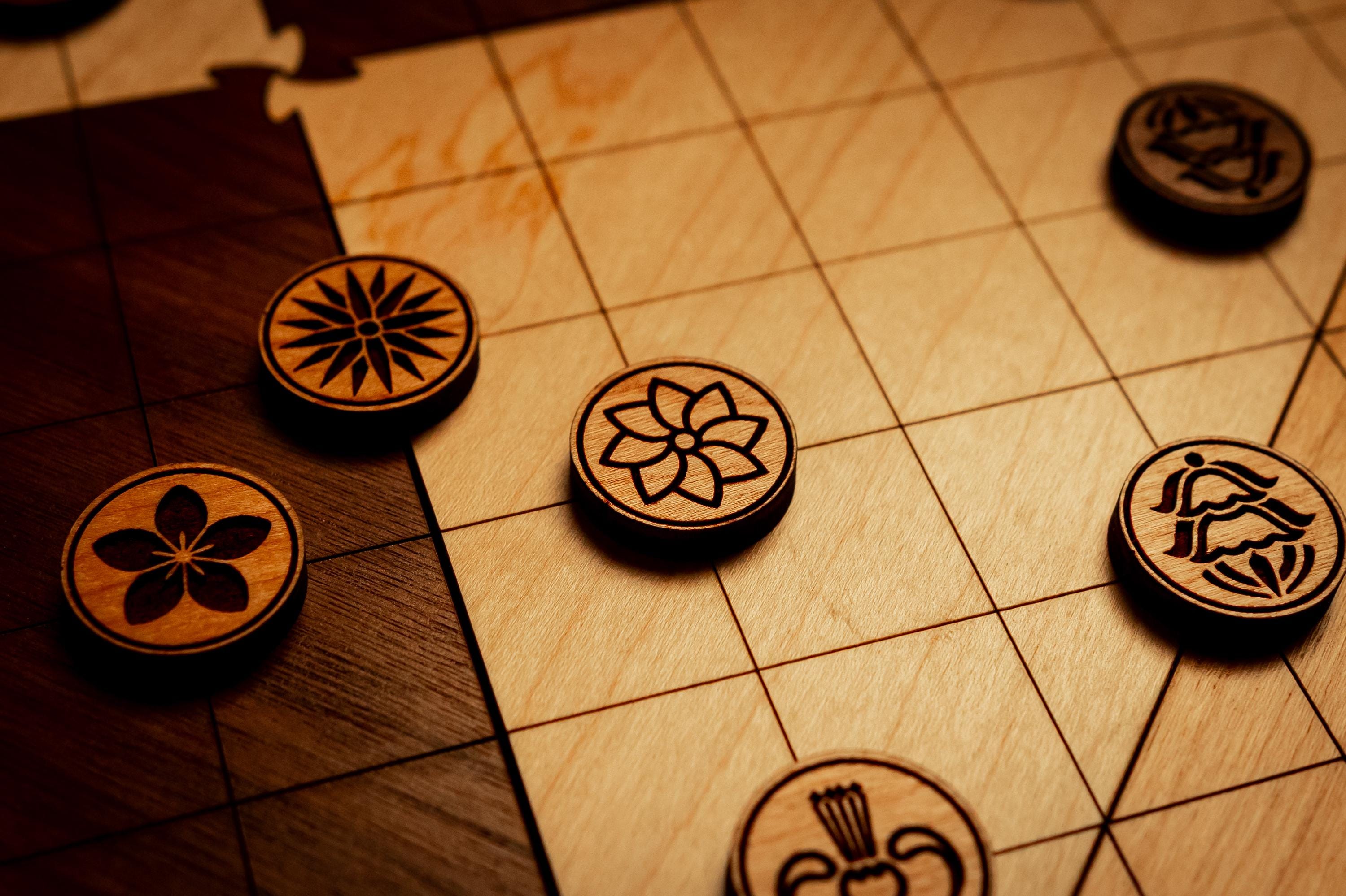 Handcrafted Pai Sho Board Game: Avatar Inspired, Laser Engraved Wood - Etsy