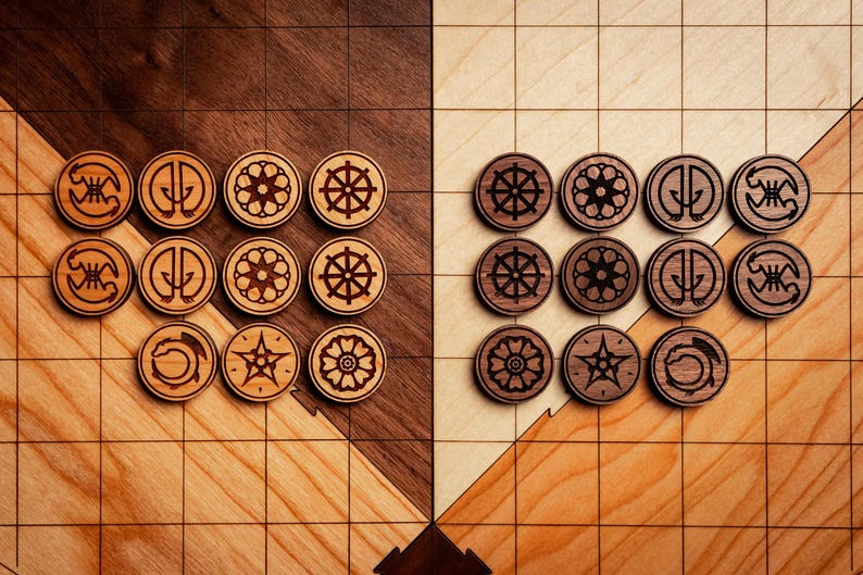 Vagabond Pai Sho | Handcrafted Board Game: Avatar Inspired, Laser ...