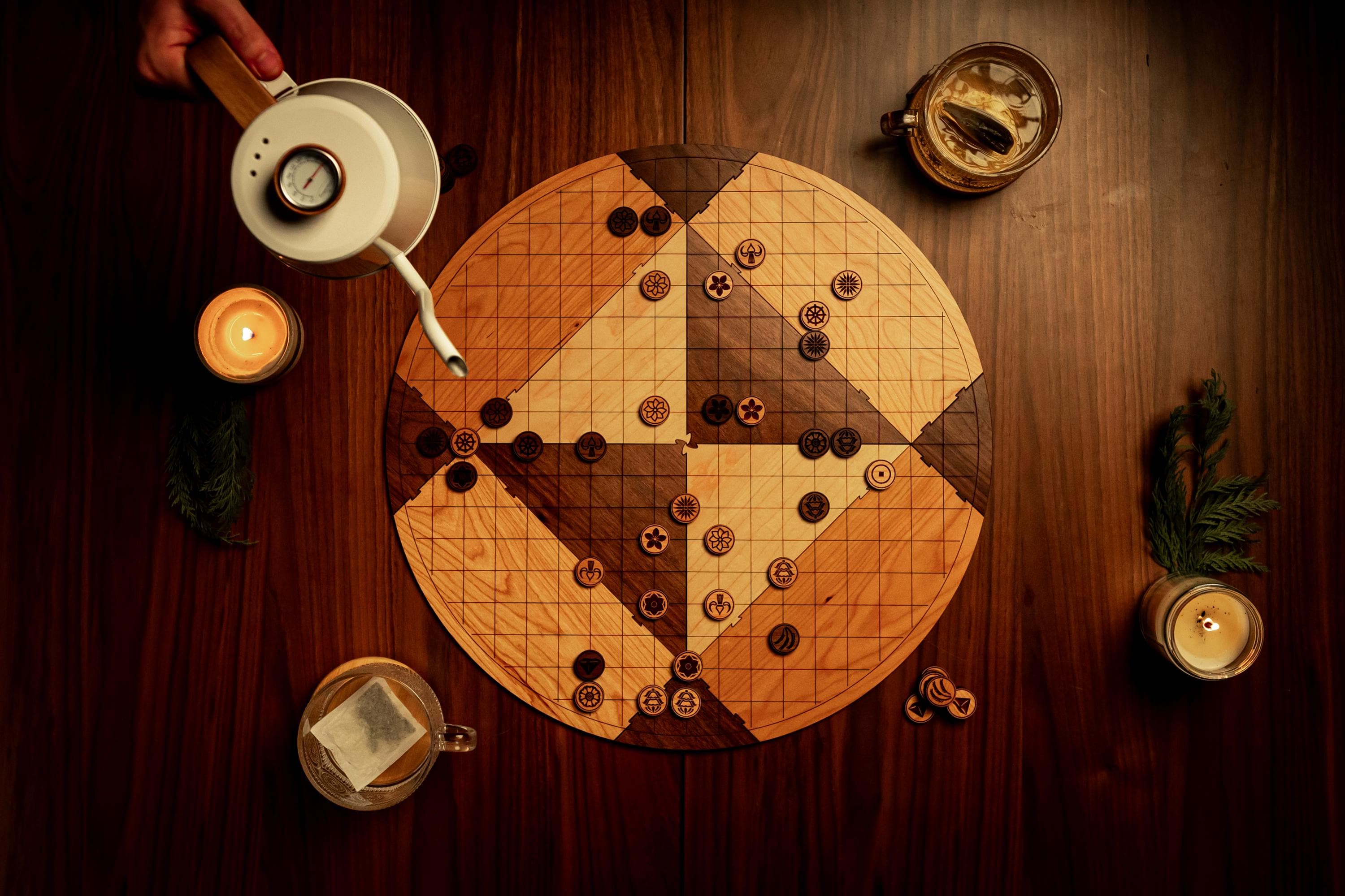Handcrafted Pai Sho Board Game: Avatar Inspired, Laser Engraved Wood - Etsy