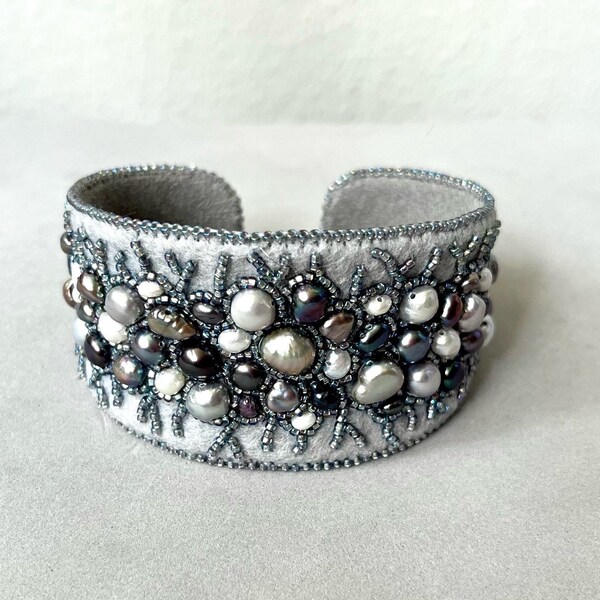 Beaded Cuff Bracelet - Etsy