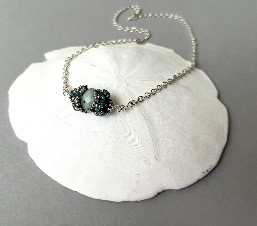 Sesame Jasper Choker Necklace, Kiwi Jasper Necklace, Sesame Jasper ...