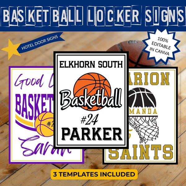 Basketball Locker Decoration - Etsy